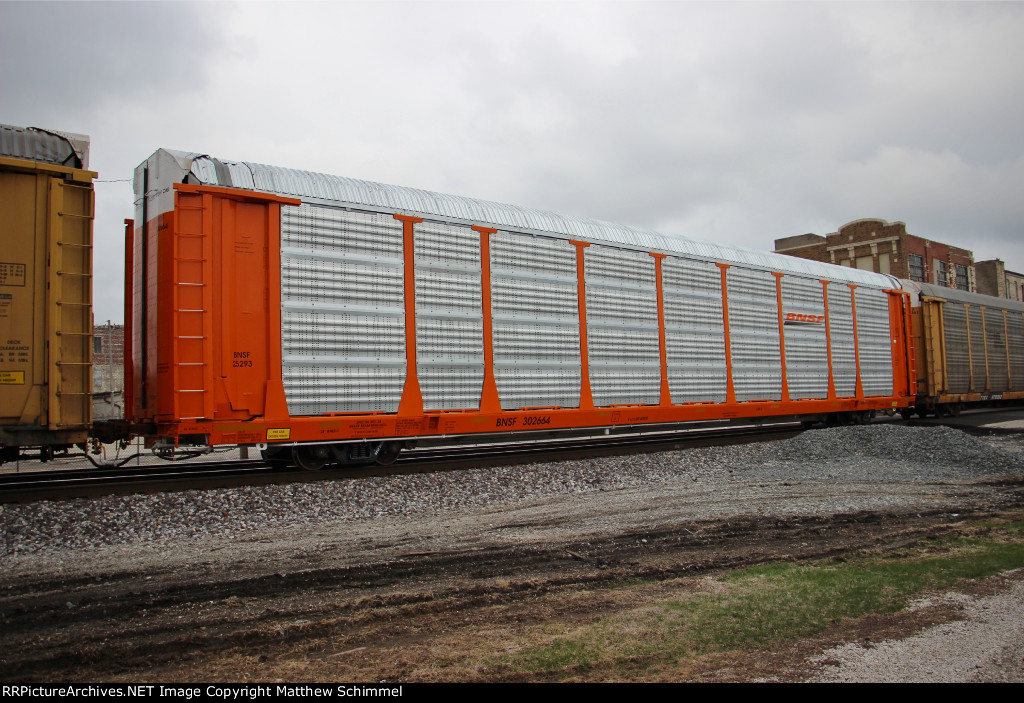 Orange BNSF Autorack